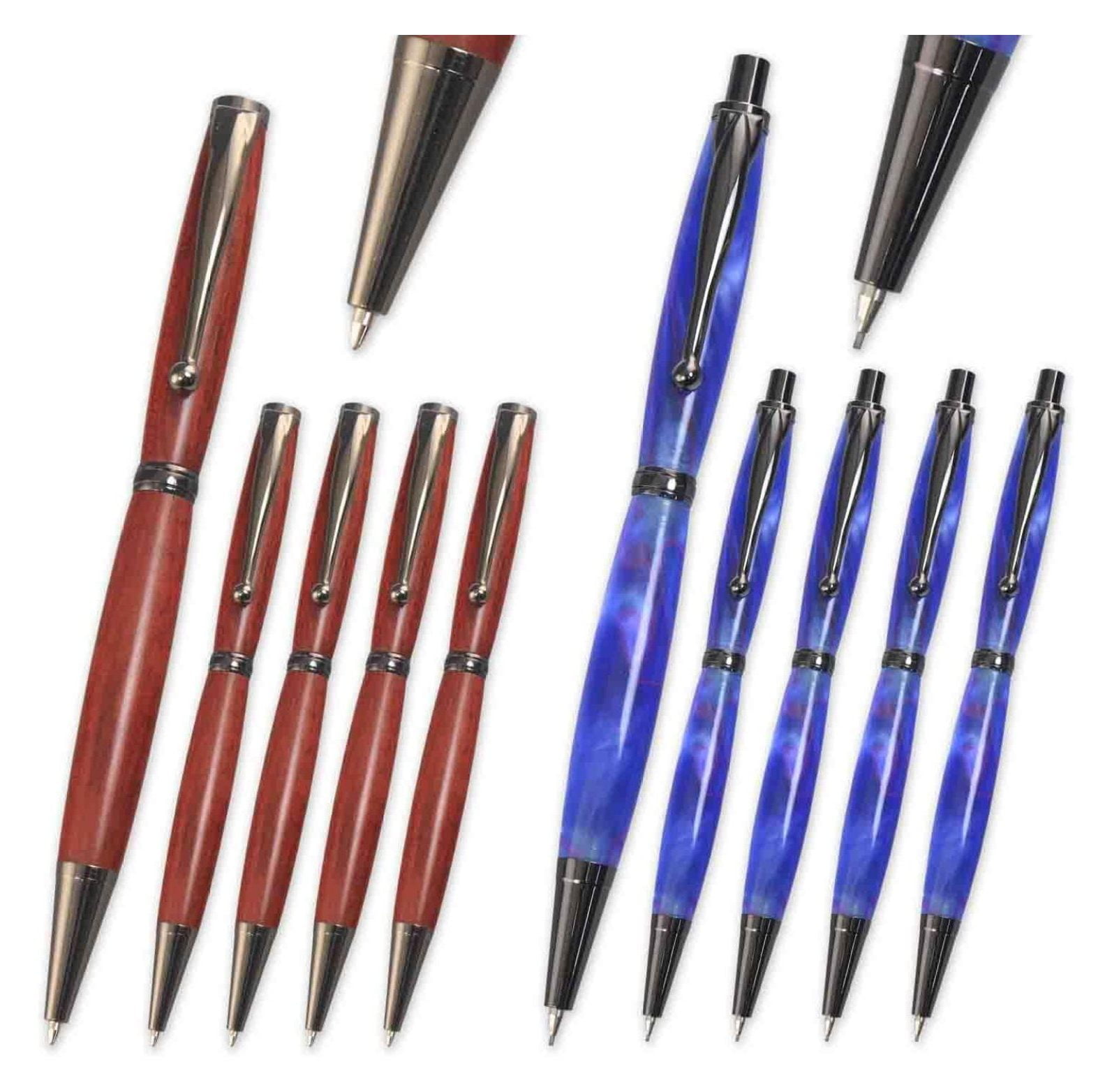Gun Metal Pen & Pencil Kit Combo - 10 Pack | Legacy Pen Turning Kits ...