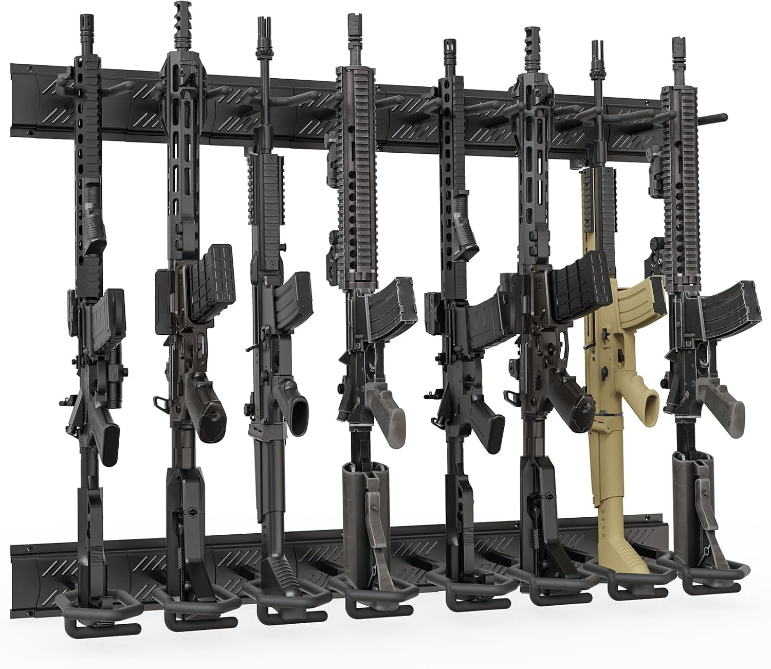 Gun-Rack,Adjustable Gun-Rack-Wall-Mount,Heavy Duty Steel Gun-Rack-for ...