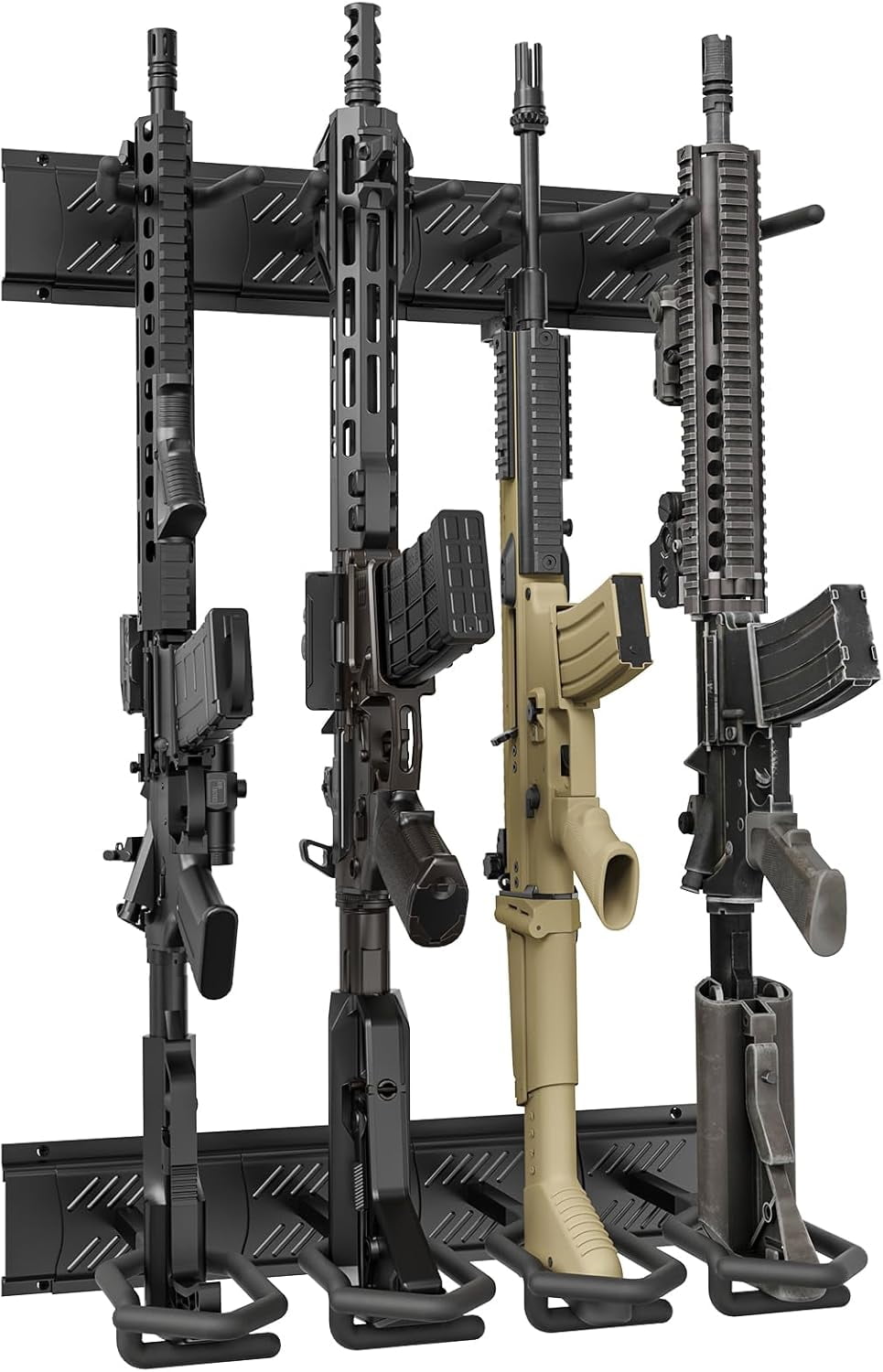 Gun-Rack,Adjustable Gun-Rack-Wall-Mount,Heavy Duty Steel Gun-Rack-for ...