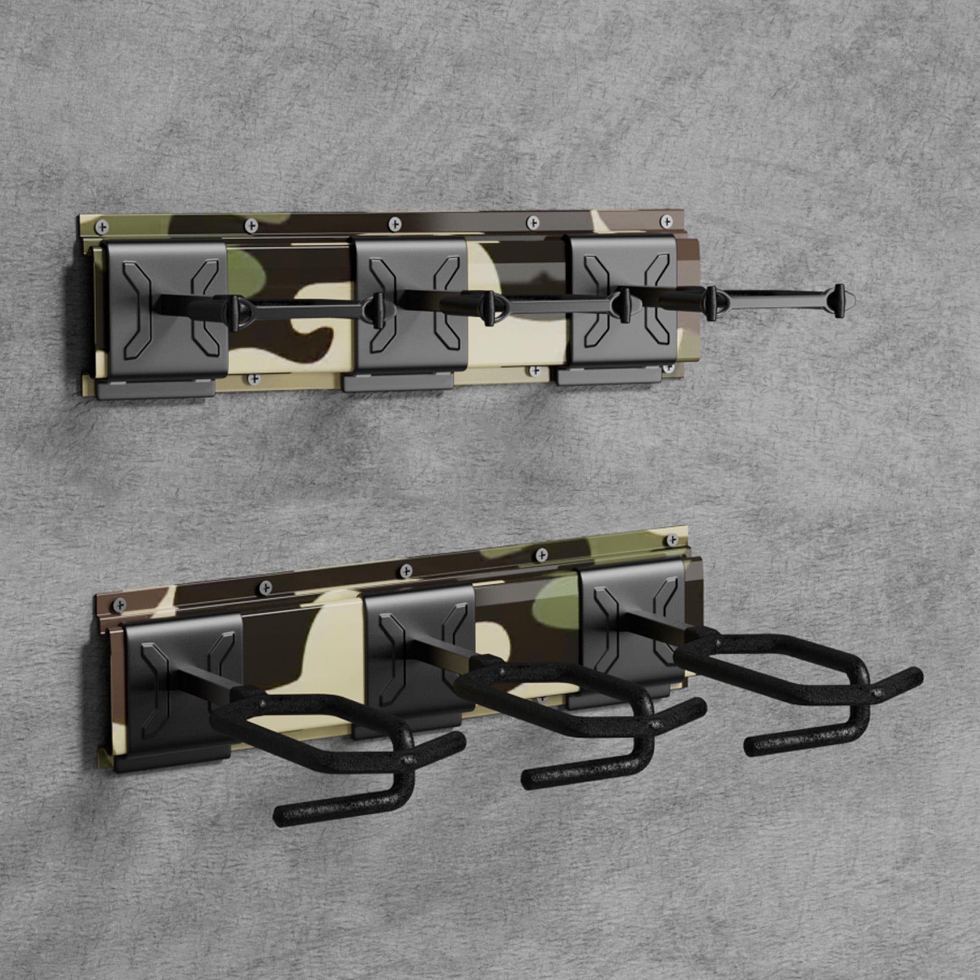 Gun Rack,Blacksmith 3 Slot Wall Mount Rifle Racks,Heavy Duty Stainless ...
