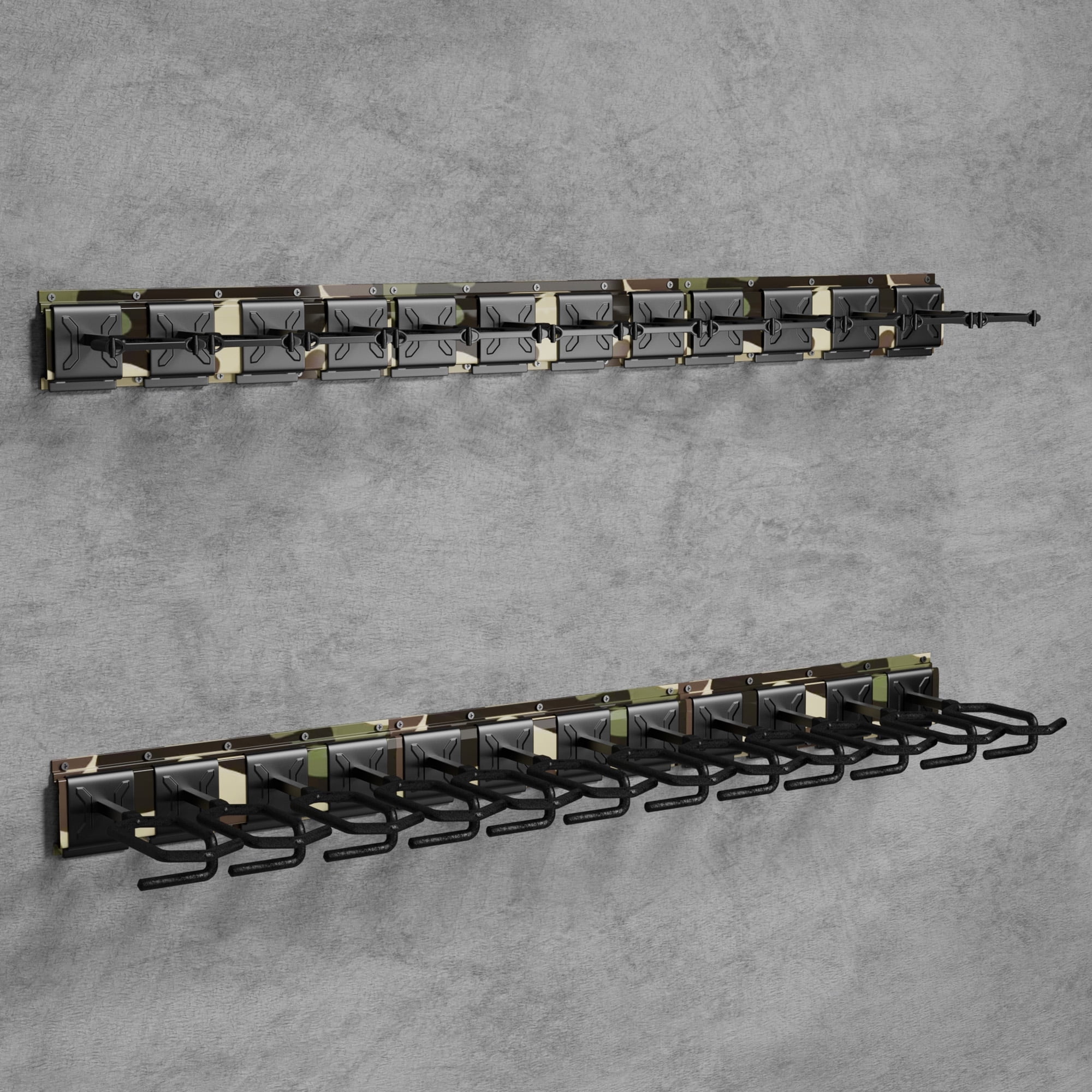 Gun Rack,Blacksmith 12 Slot Wall Mount Rifle Racks,Heavy Duty Stainless ...