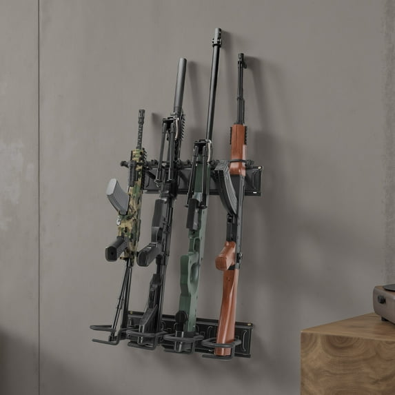 Gun Rack,Mutak Wall Mount Rifle Racks,Heavy Duty Steel Gun Rack for ...