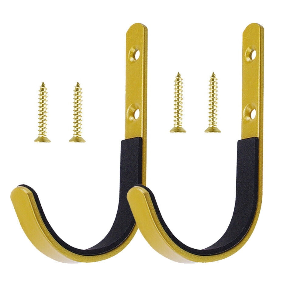 Gun Rack Shotgun Hooks Rifle Hangers Archery Bow Felt Lined Wall Mount ...