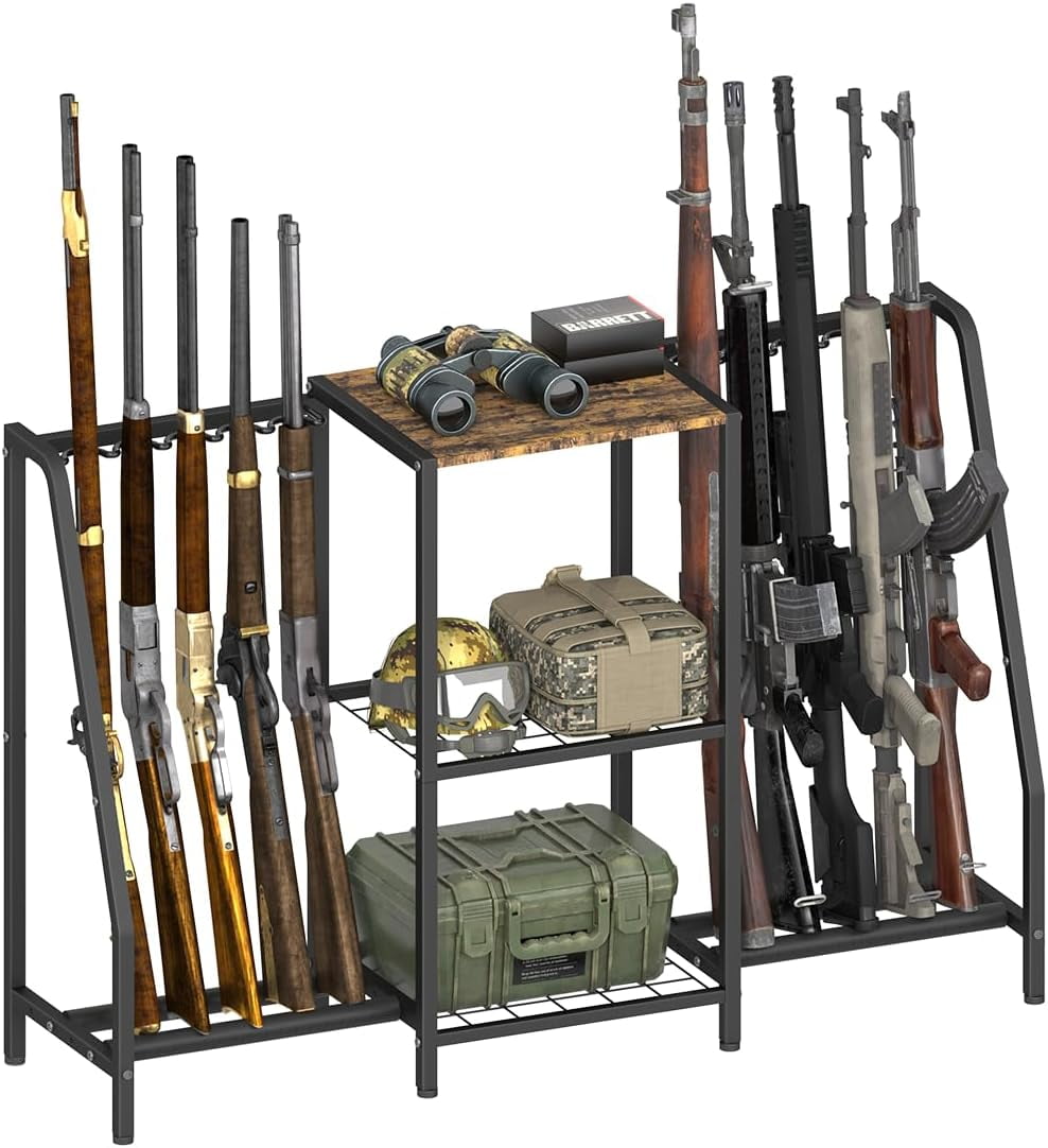Gun Rack Stand, Vertical Rifle Display Holder with Gun Storage ...
