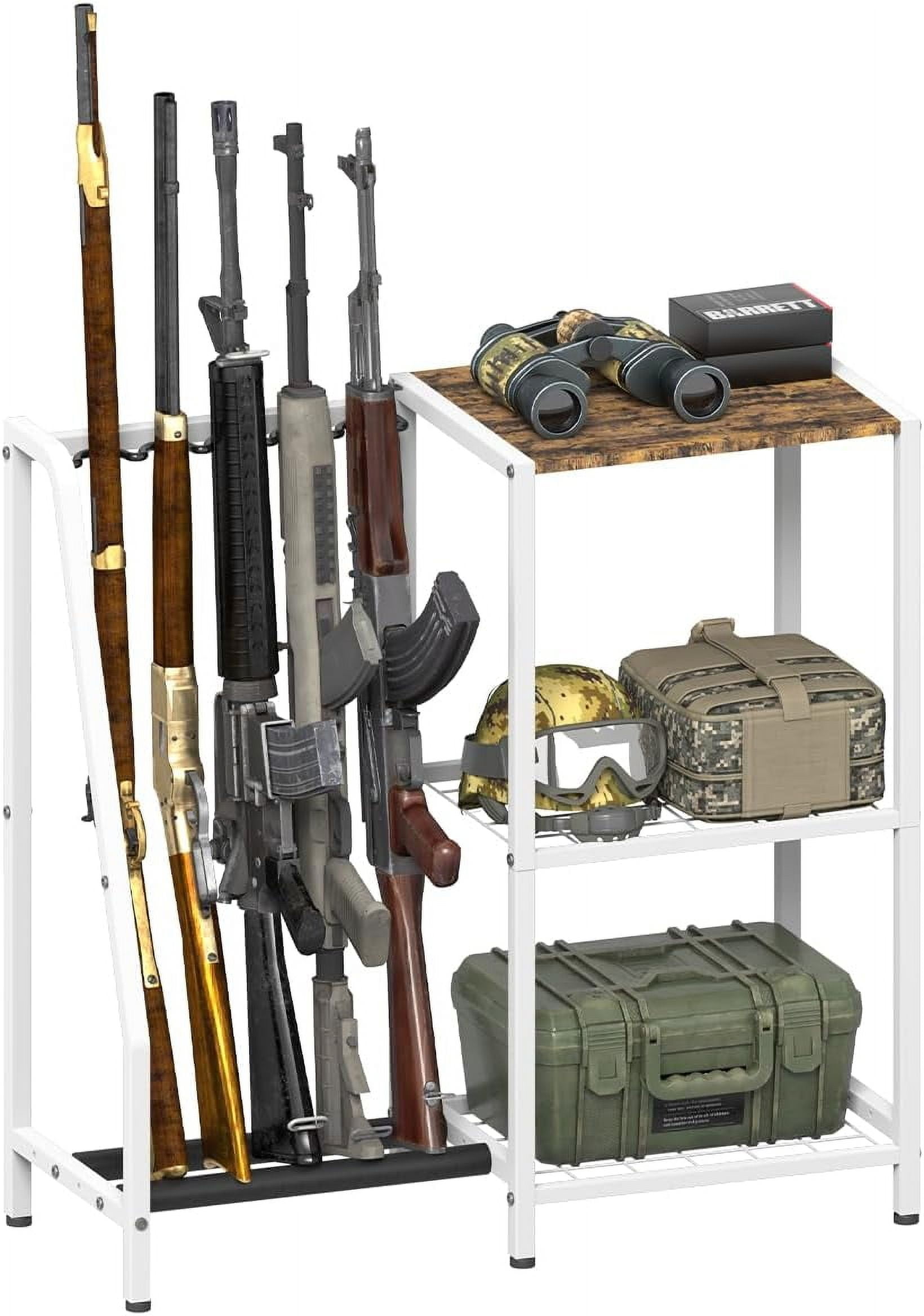 Gun Rack Stand, Vertical Rifle Display Holder with Gun Storage ...