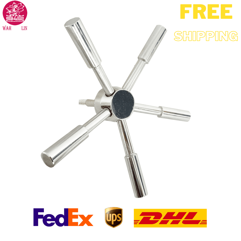 Gun Safe 5 Spoke Gun Safe Handle with Chrome Finish -Safe Box Handle ...