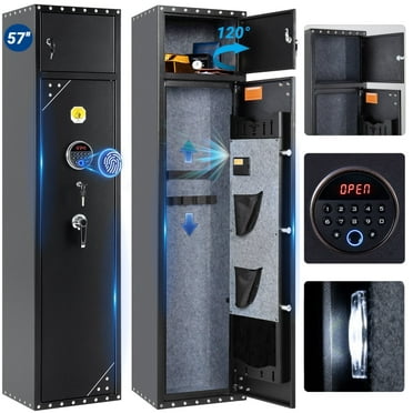12 Biometric Gun Safe, Fingerprint Gun Safe for Rifles and Pistols ...