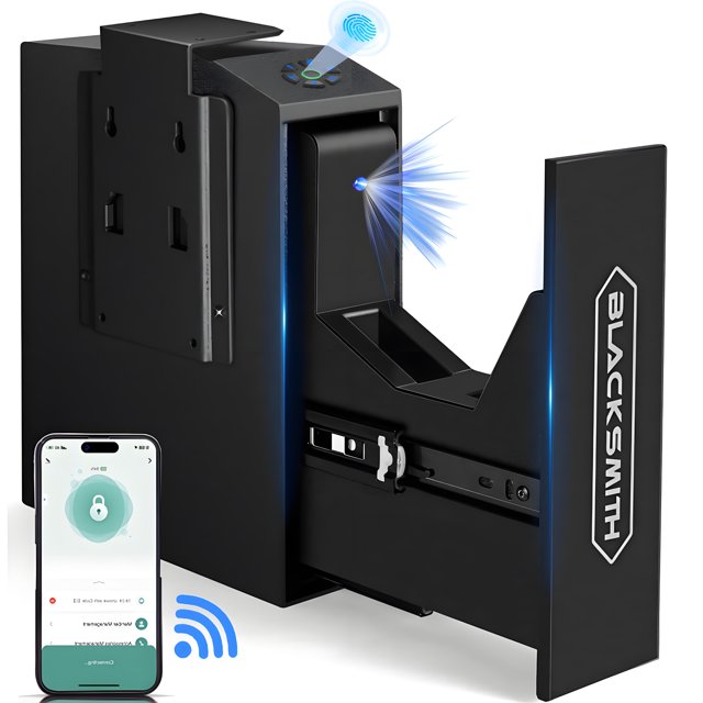 Gun Safe,Blacksmith Biometric Gun Safe for Pistol with APP Control and ...