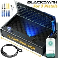 Stack-on 15 in. Steel Ammo Storage Locker, Secure Handgun Box, Pistols ...