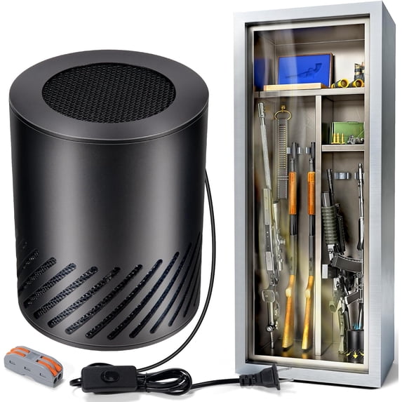 Gun Safe Dehumidifier Electric, for Dryer, Plug in Heater, 360° Heating ...