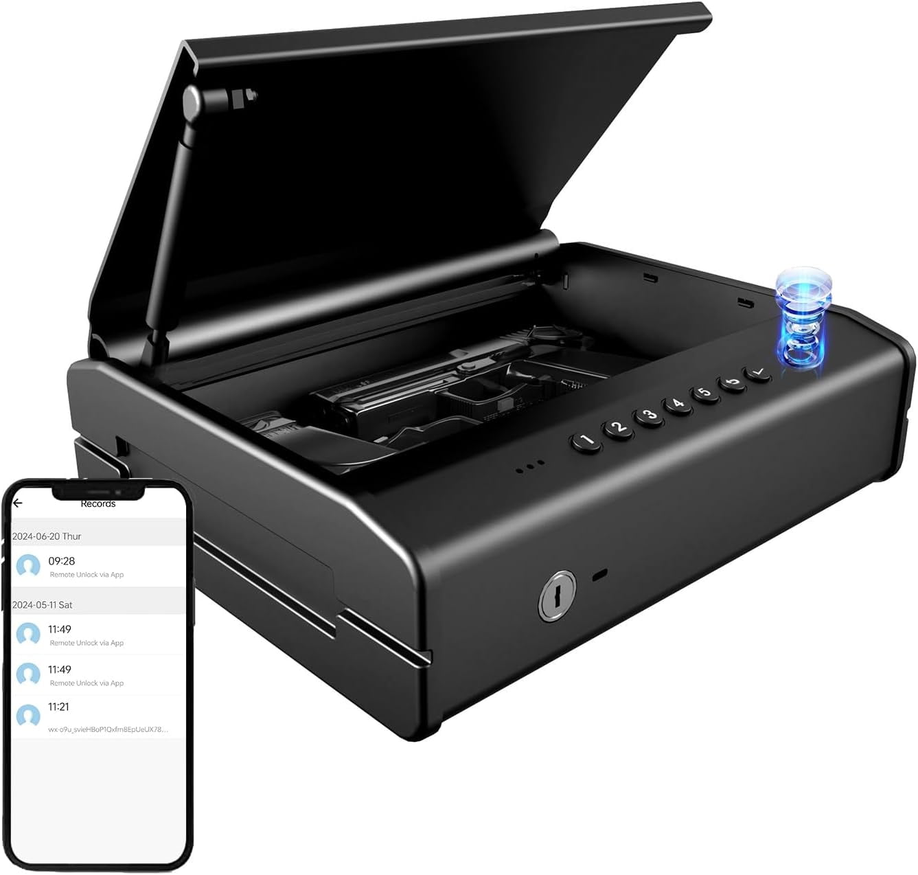 Gun Safe For Handgun, Gun Case, Biometric Gun Safe For Car, Pistol ...