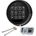 Gun Safe Lock Replacement,Black Keypad Electronic Safe Lock with ...
