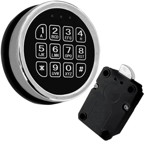Gun Safe Lock Replacement, Electronic Chrome keypad with 14 Ribbon ...