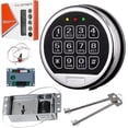 Gun Safe Lock Replacement Electronic Safe Lock with Solenoid Lock & 2 ...