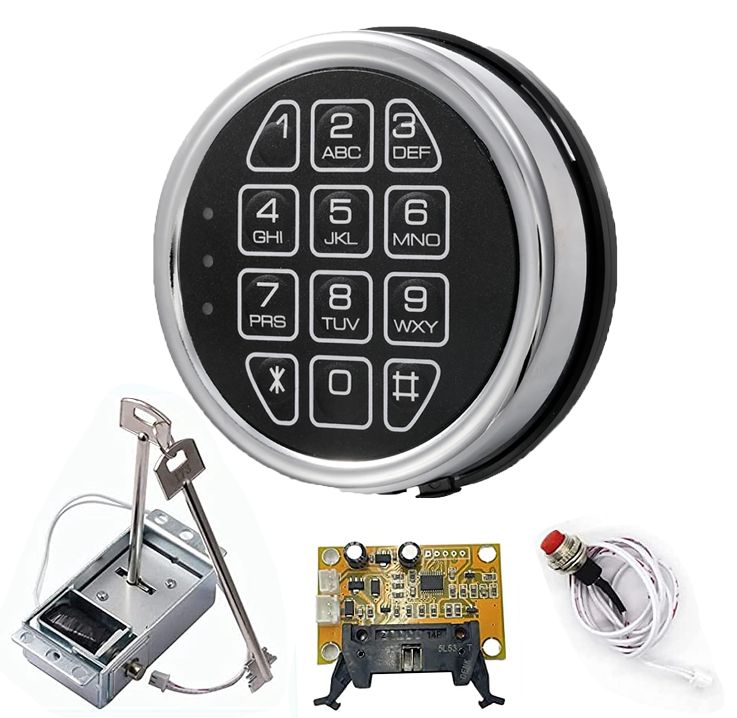 Gun Safe Lock Replacement Safe Electronic Lock With Solenoid Lock ...