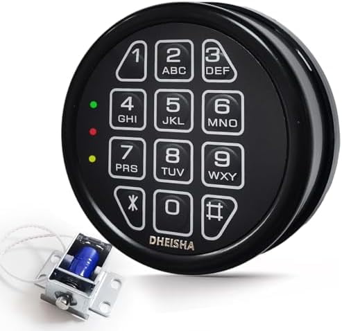 Gun Safe Lock Replacement with Solenoid Lock Electronic Safe Keypad for ...