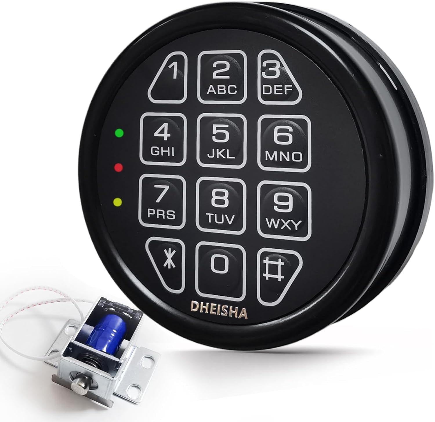 Dheisha Gun Safe Replacement Lock with 2 Backup Keys, Black Safe Keypad ...