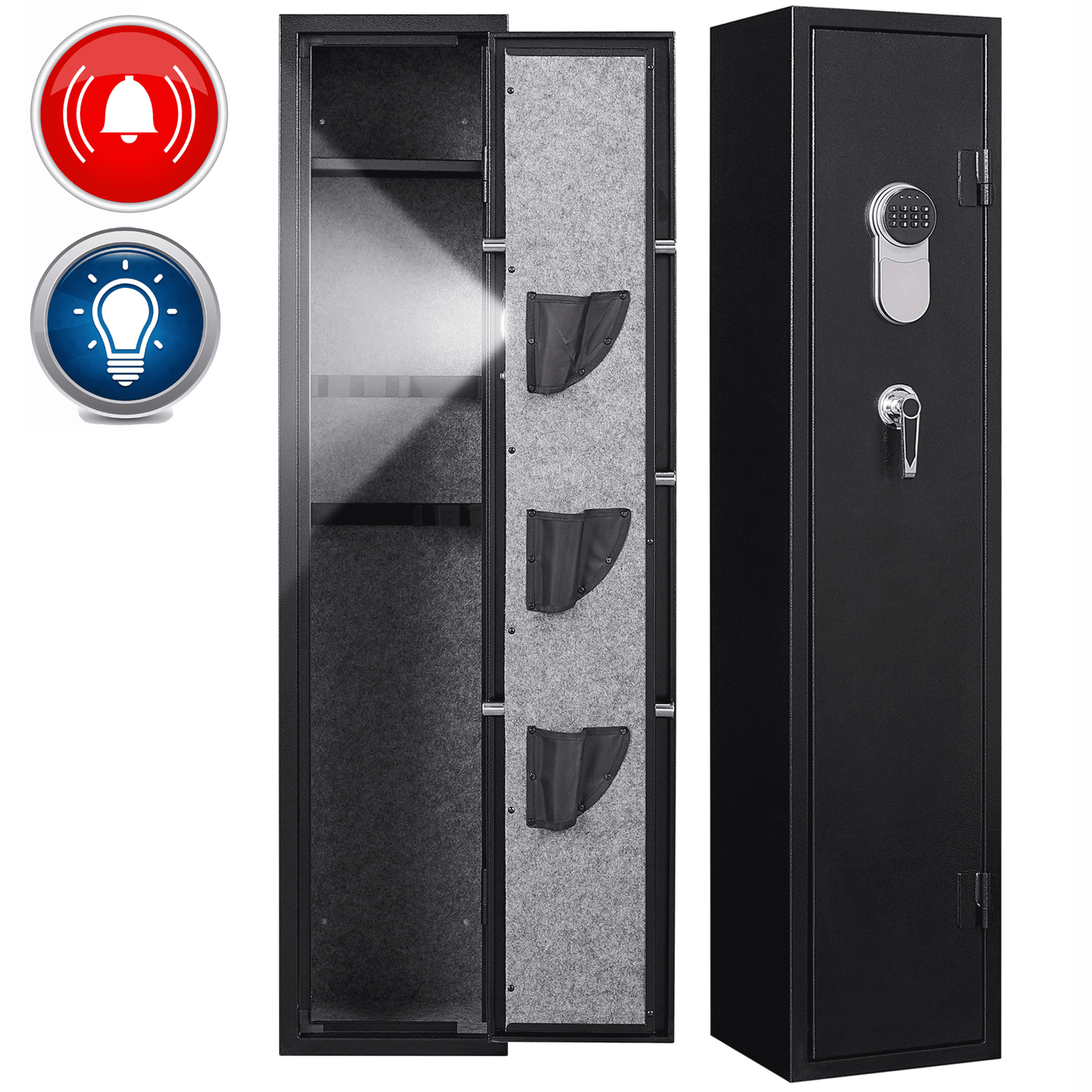 Gun Safe Storage Cabinet, Upgraded Quick Access Long Safe, Large Safe ...
