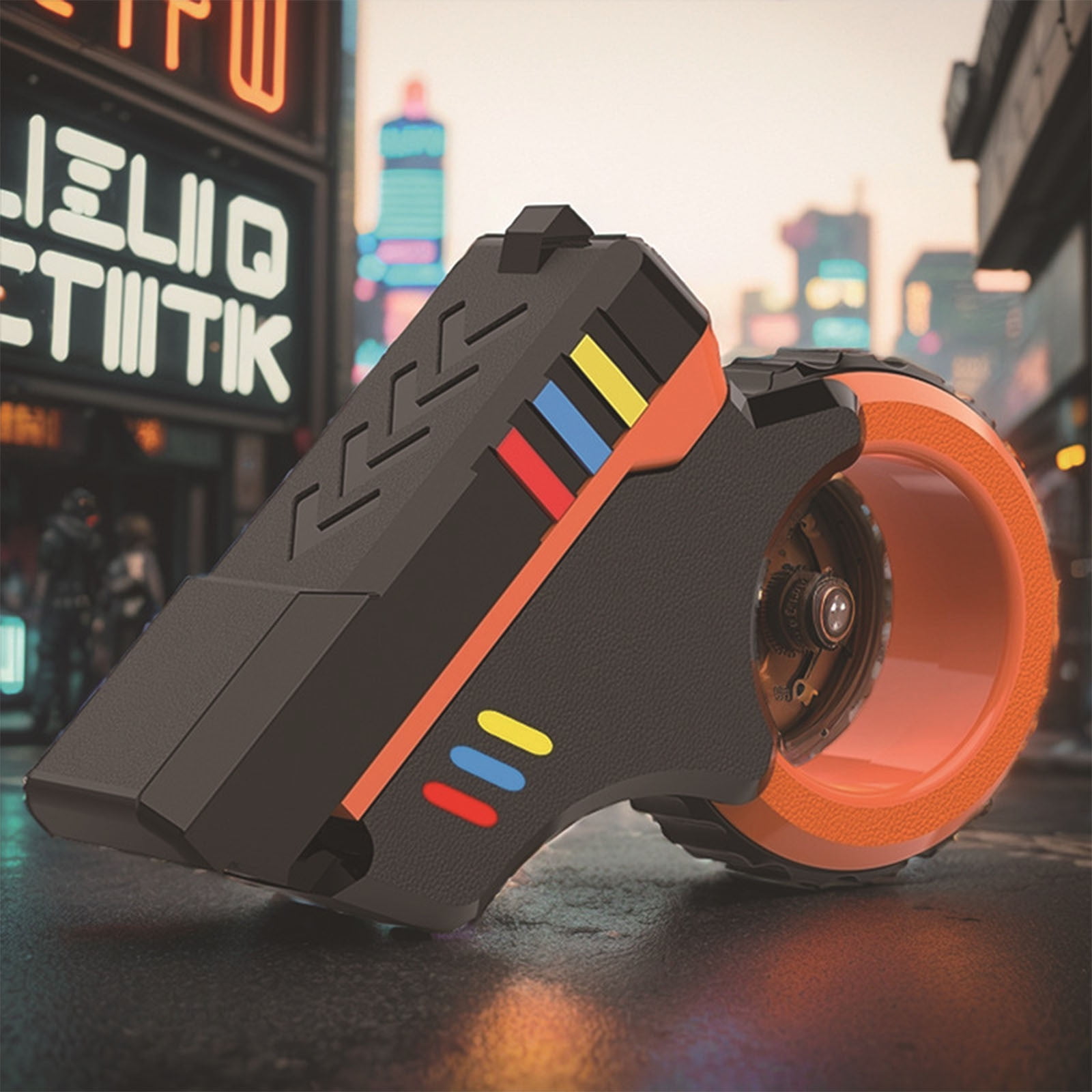 Gun-Shaped Fidget Slider Toy - Stress Relief Fidget Spinner & Flipper ...