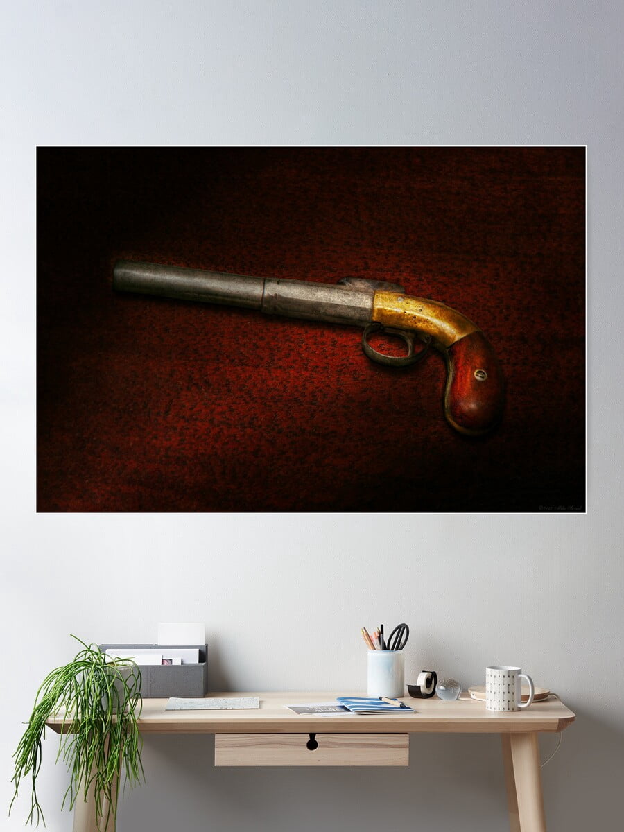 Gun - The Shooting Iron Poster Wall Art, Modern Wall Decor For Living ...