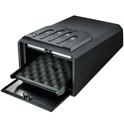 GunVault MiniVault - Quick Access Automatic Slide-Out Handgun Safe with ...