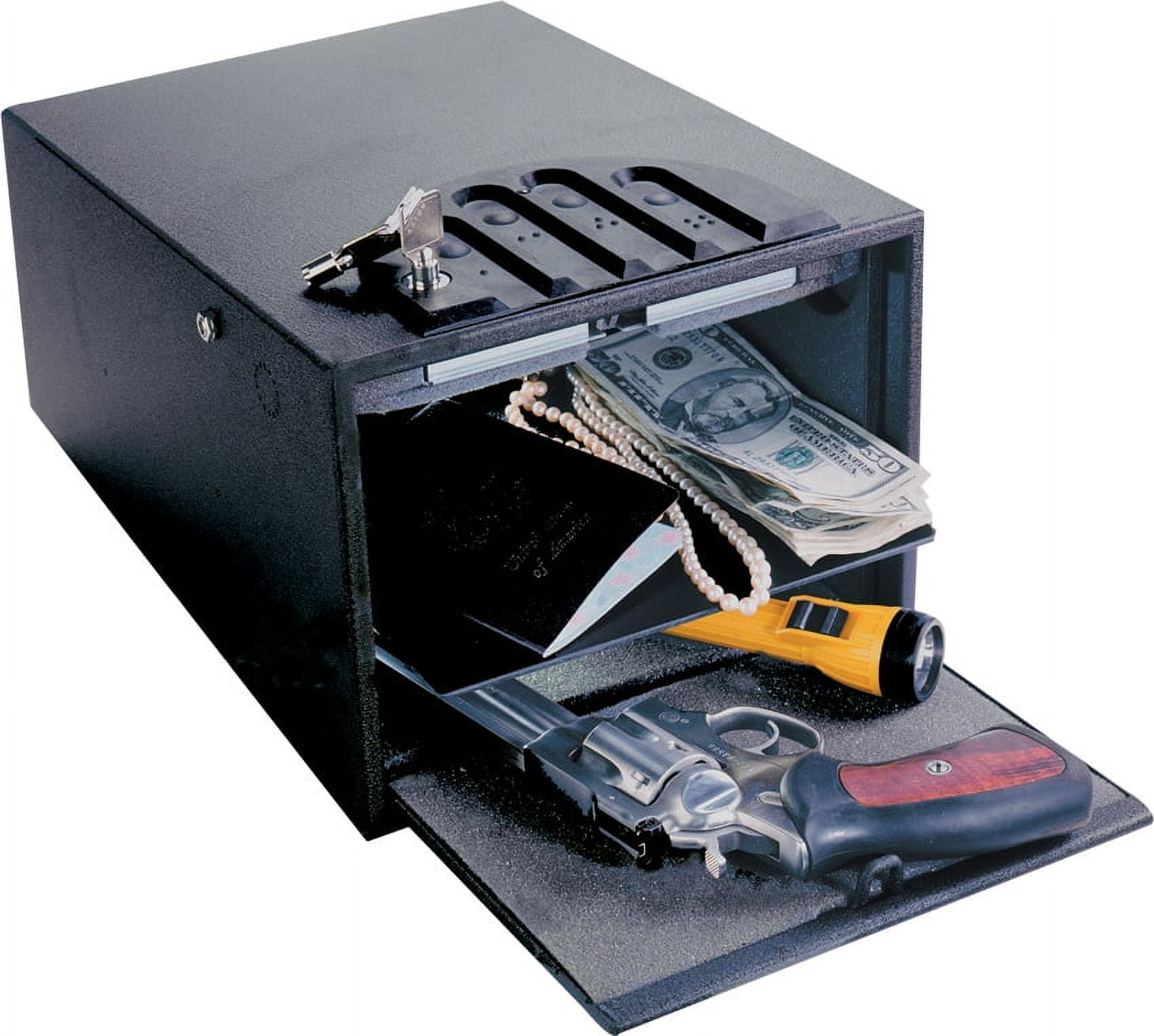 GunVault 2-Gun Quick Access Gun Safe for Pistols with Patented No-Eyes ...