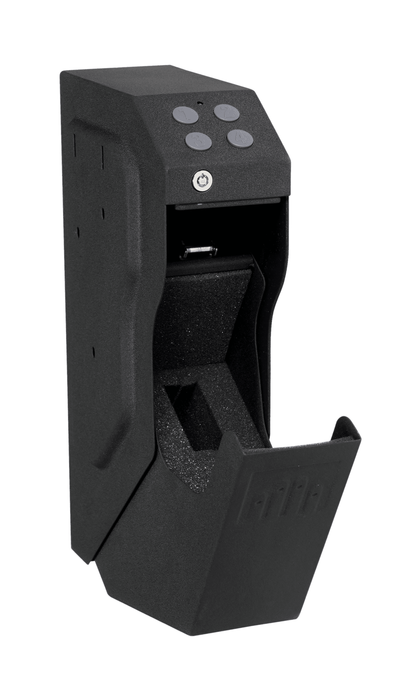 GunVault Mountable Quick Access Pistol Safe, Keypad, 16-Gauge Steel ...