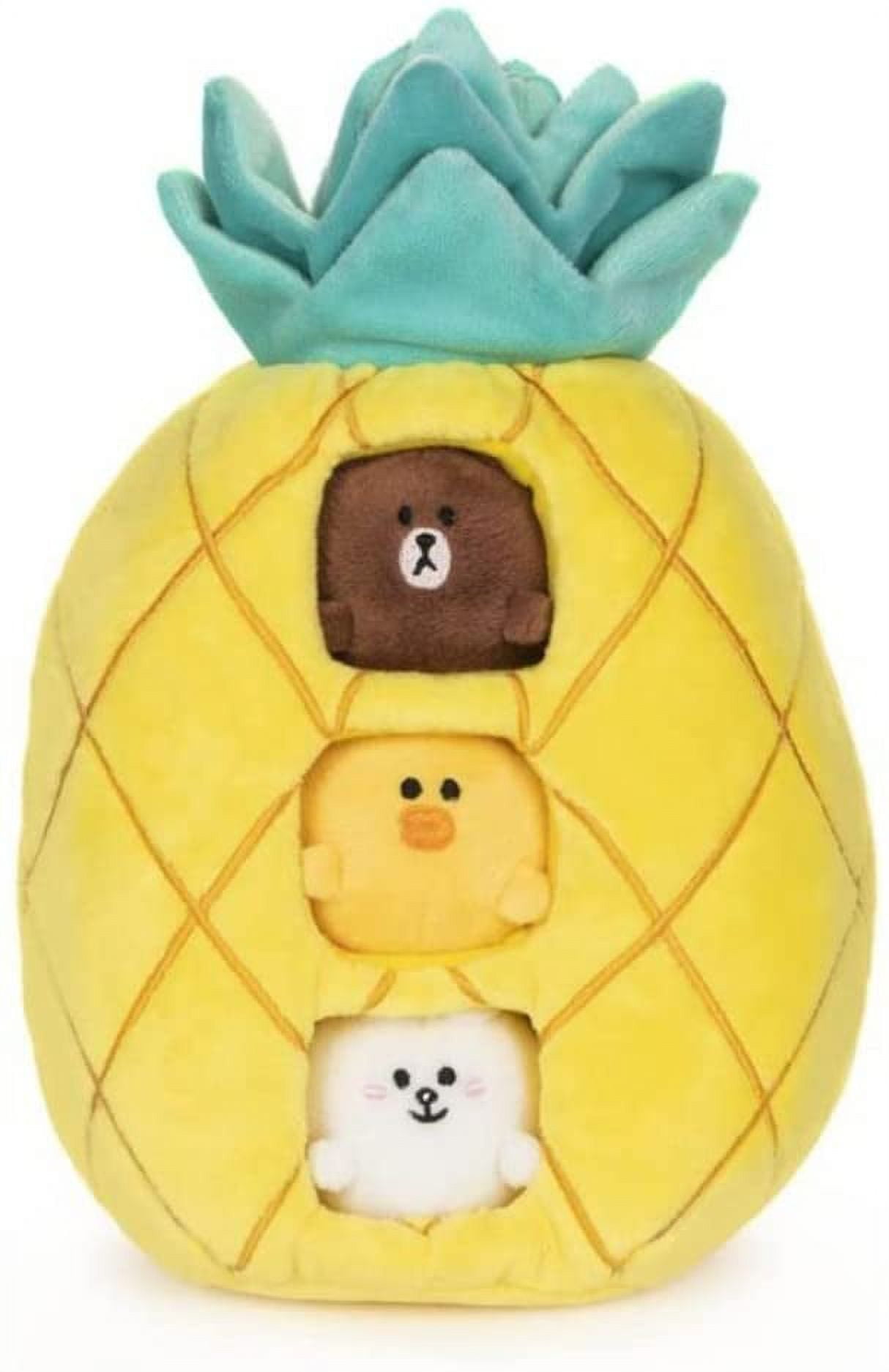 Gund 6058932 Pineapple Hideaway Line Friends Plush Toy, Set of 4 ...