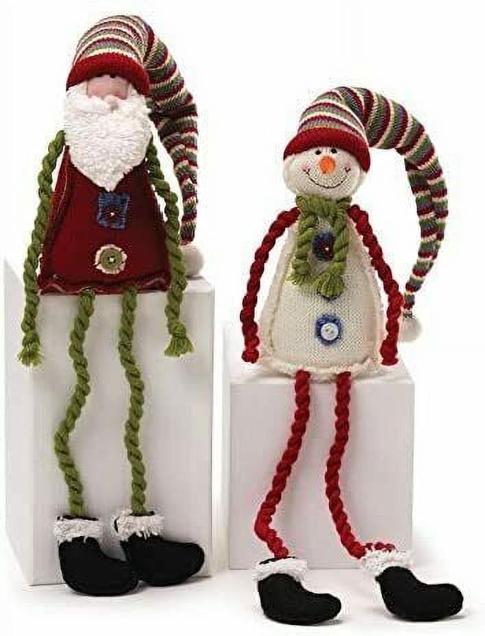 Gund Christmas Santa OR Snowman 7.5" Knit Plush 4036779 - Walmart.com
