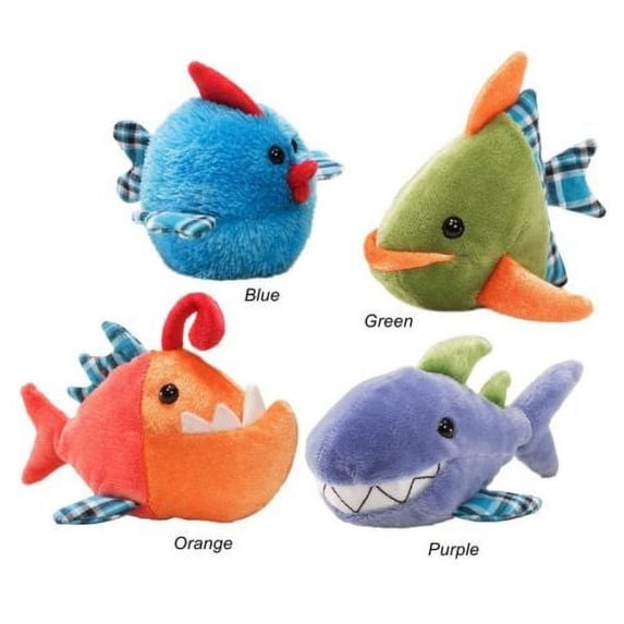 Gund Down by the Sea, Cute Small Assorted Fish Plush Stuffed Animal ...
