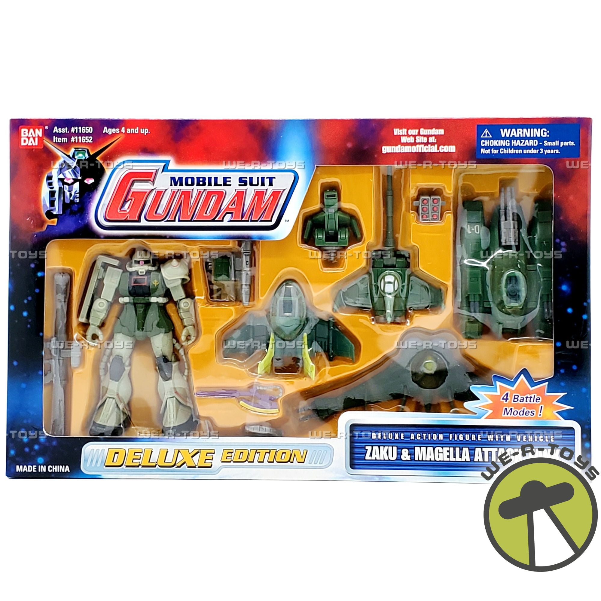 Gundam Mobile Suit Zaku with Magella Attack Tank Deluxe Action Figure ...