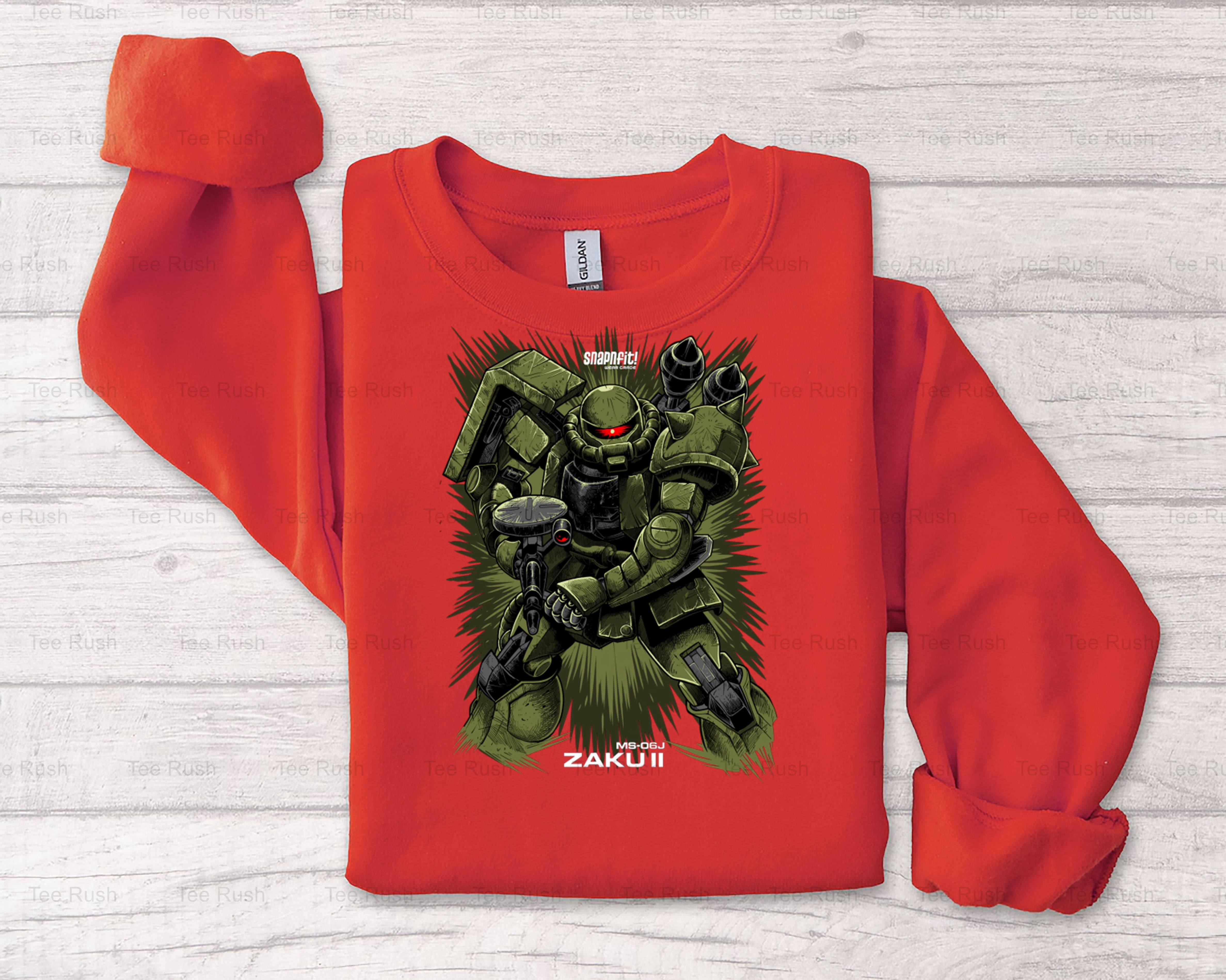 Gundam Zaku Mobile Suit Anime Mecha Robot Zeon Char Aznable,T-Shirt, SW ...
