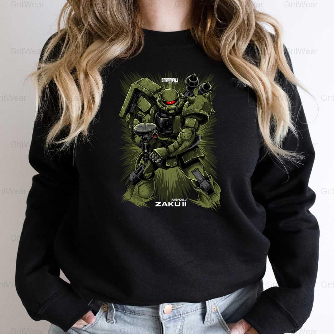 Gundam Zaku Mobile Suit Mecha Zeon Char Aznable Robot Anime Sweatshirt ...