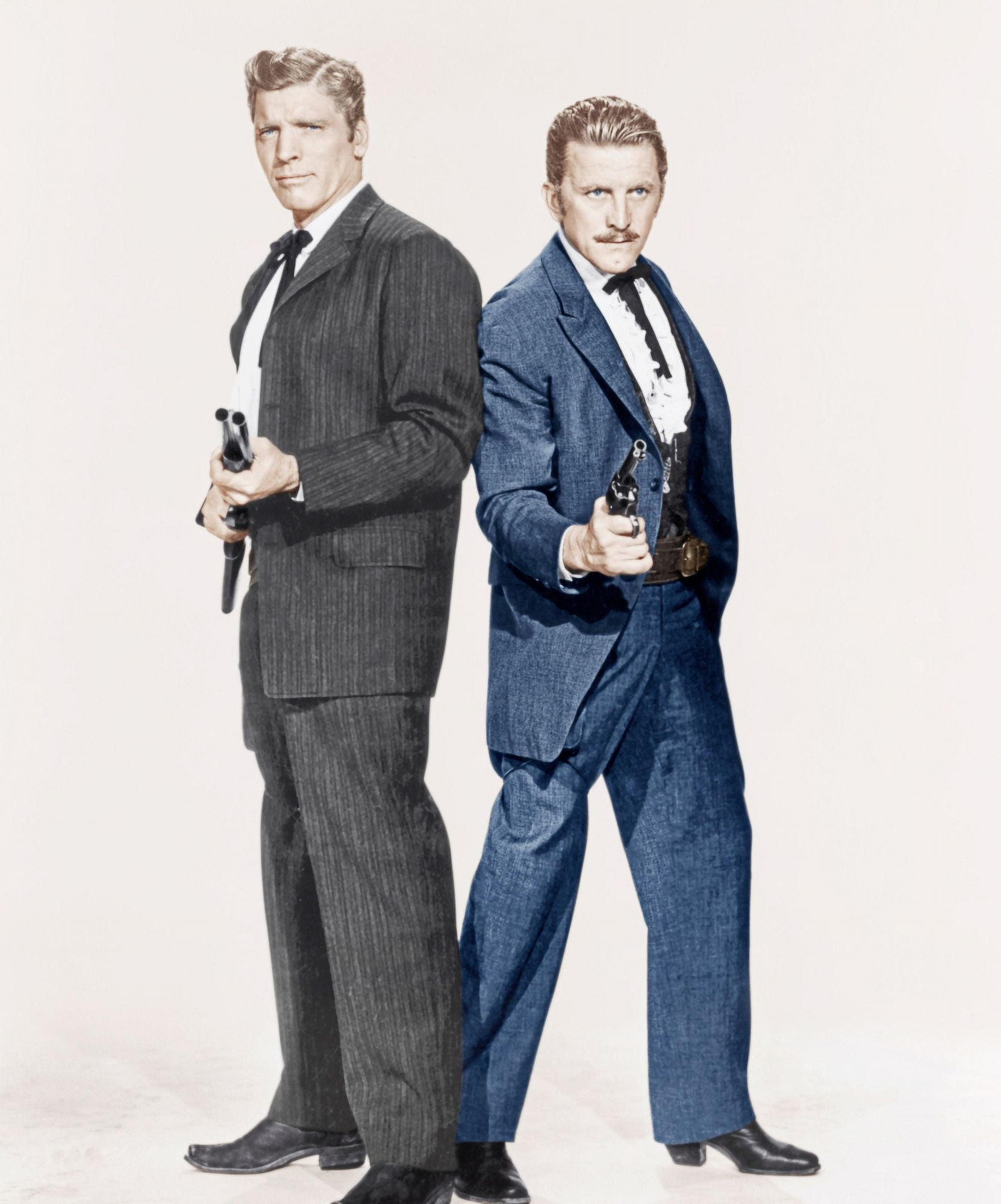 Gunfight At The O.K. Corral From Left: Burt Lancaster Kirk Douglas 1957 Photo Print (16 x 20 ...