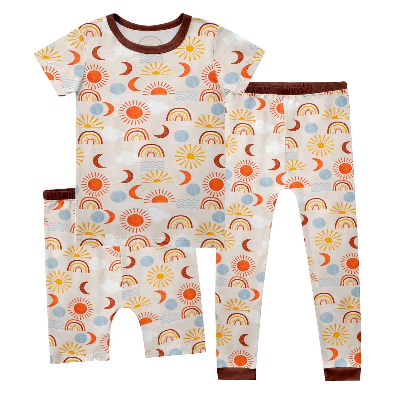 Gunia Baby Boy Pajamas 3 Piece Cartoon Sets With Fit Girls All Season ...
