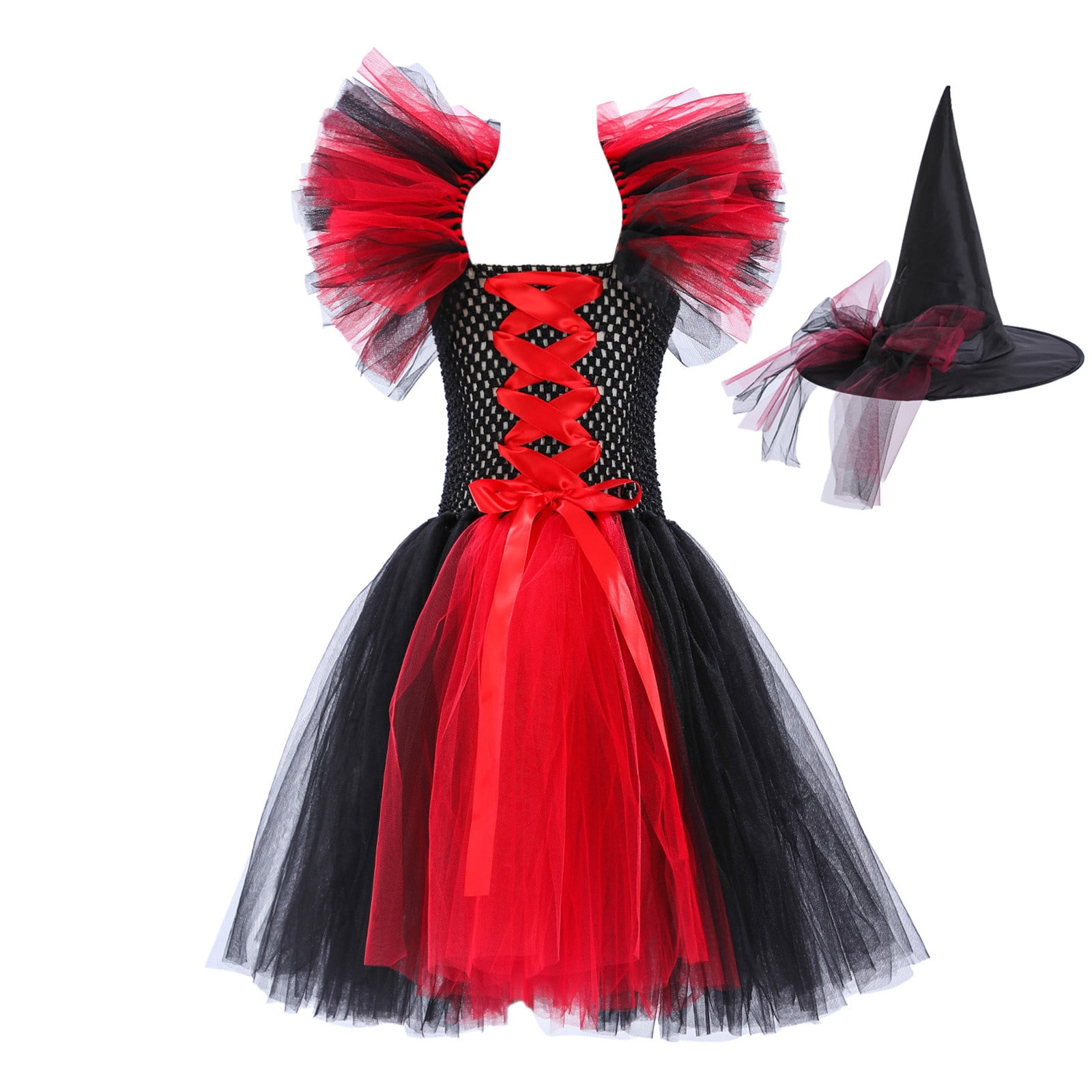 Gunia Baby Girl Halloween Dress Kids Magnificent Black Gown With Hat ...