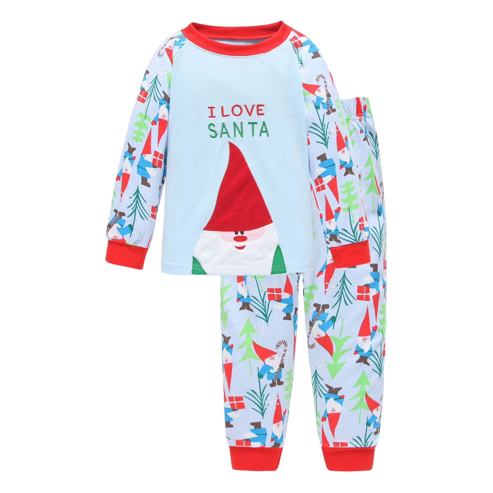 Gunia Christmas Pajamas For Kids Santa Claus Long Sleeve Set Xmas ...