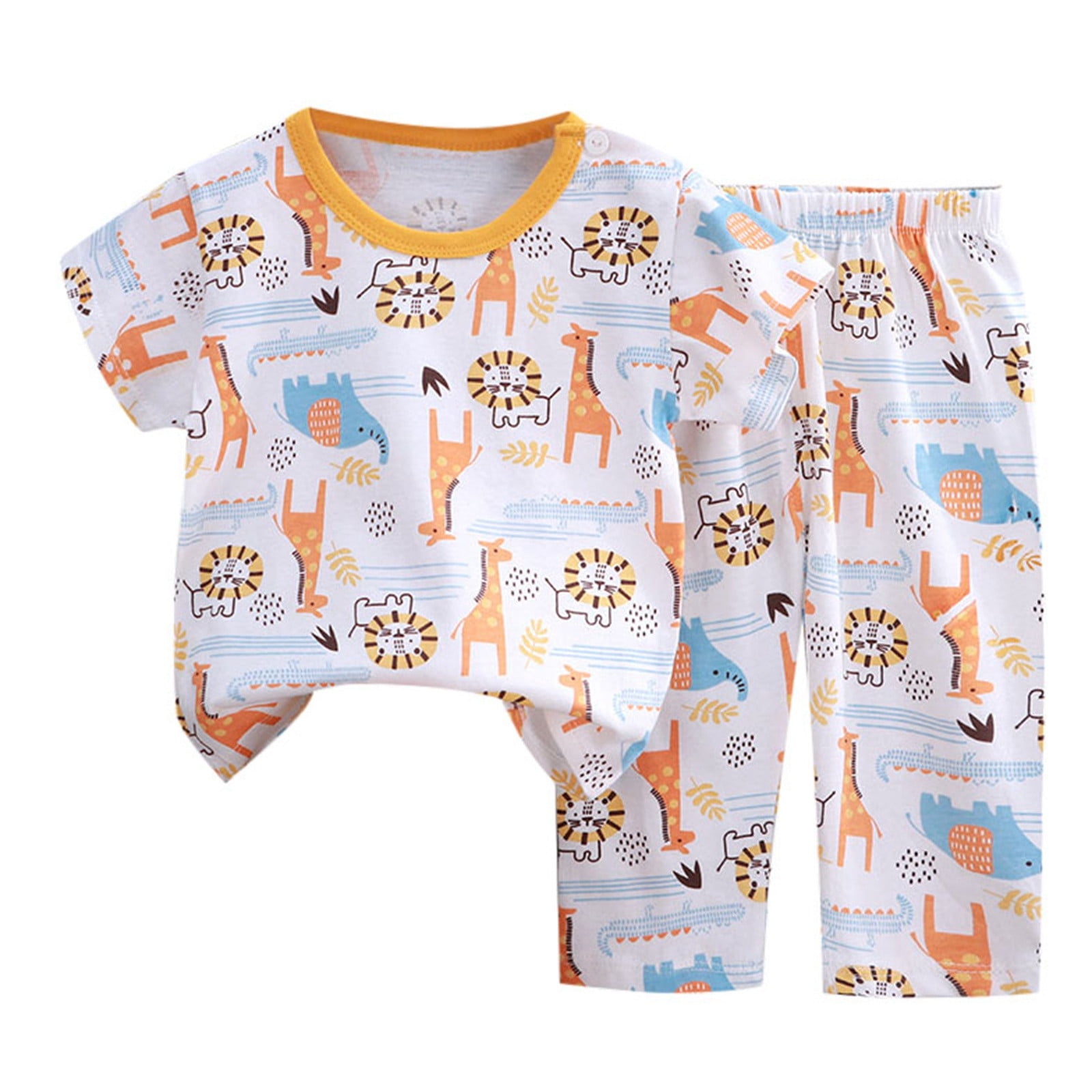 Gunia Cute Baby Boy Outfits Kids Home Wear Short Sleeve Trousers Set ...
