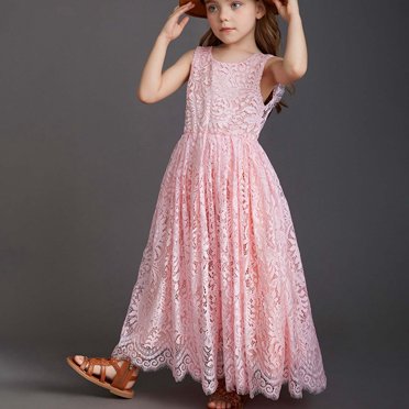 Wonder Nation Girls 3D Metallic Embroidery Mesh Dress, Sizes 4-16 ...