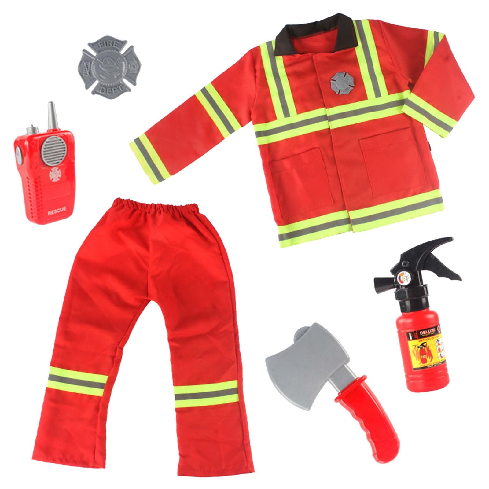 Gunia Fireman For Children Boys Dress Up For Play Fireman Gifts For Boy Girl Holiday Party One ...