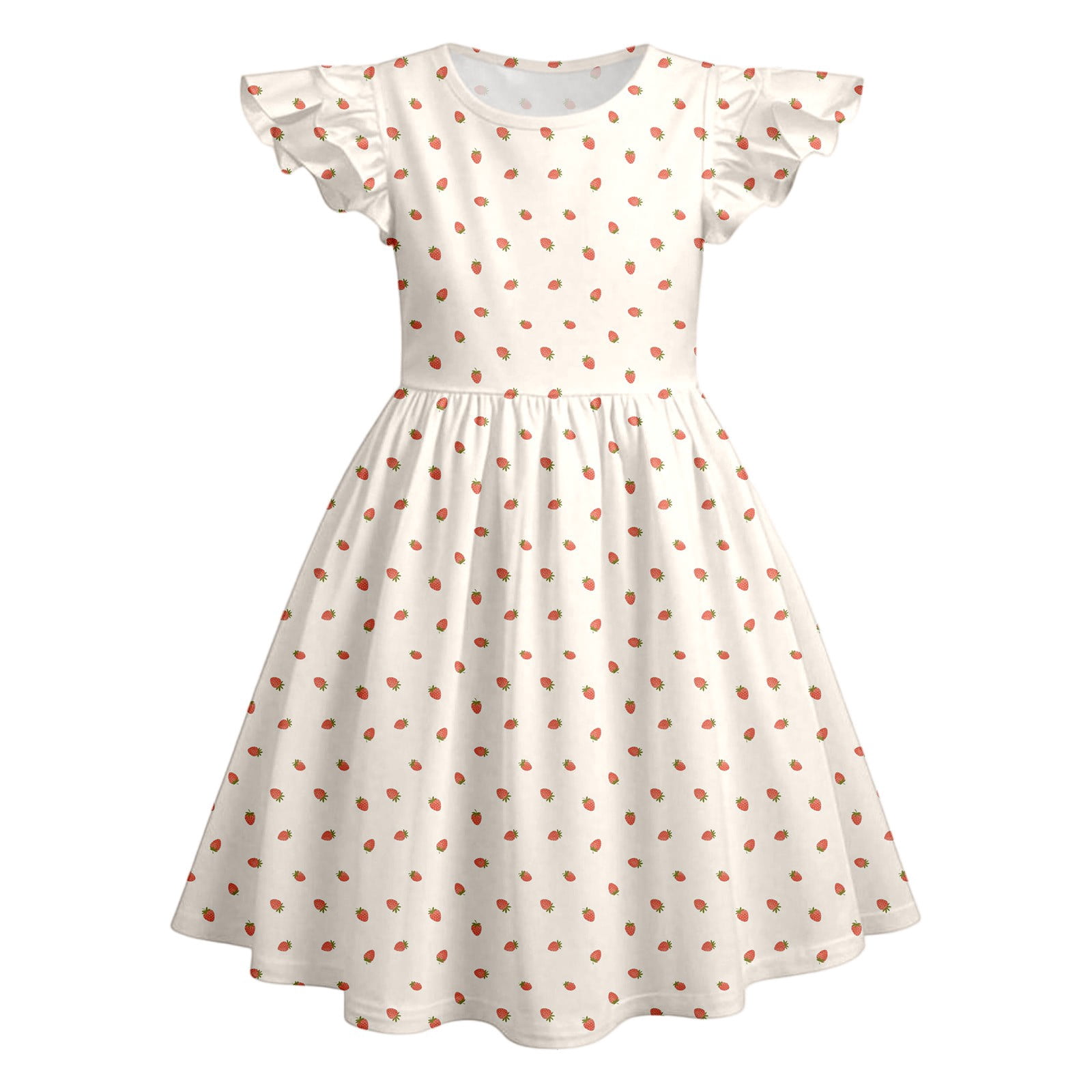 Gunia Flower Girl Dress Ruffled Fly Short Sleeves Ages 3-10 Years ...