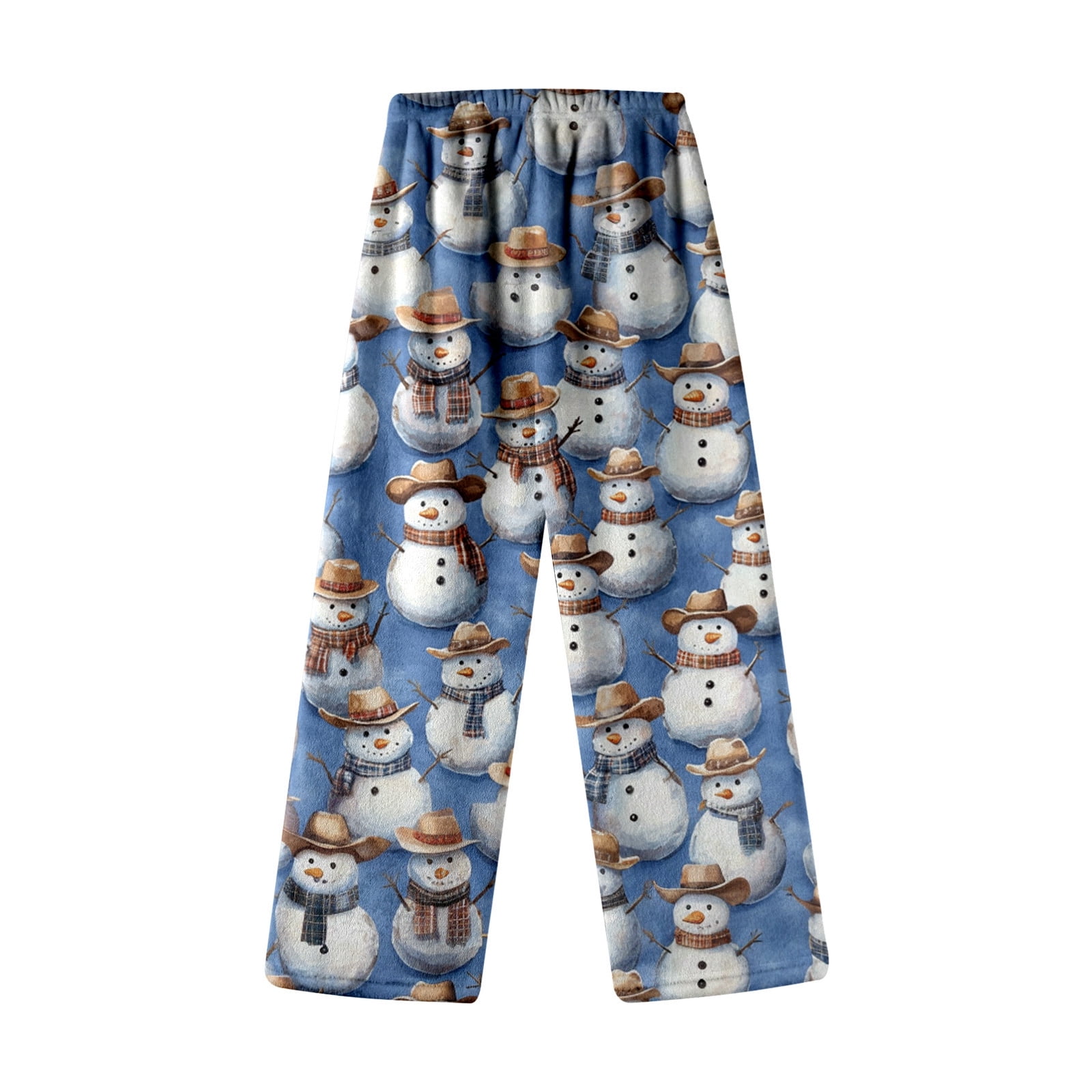 Gunia Fluffy Pajama Pants For Kids Snowman Autumn Winter Christmas Cute ...