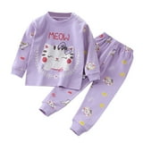Gunia Girl Pajamas Little Boys Dinosaur Animals Cotton 2 Piece Train ...