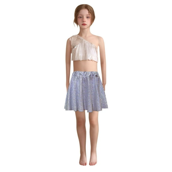 Gunia Girl Tutu Skirts Children Sparkly Sequin Dance Dress Princess ...