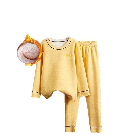 Gunia Girls Pajamas Children Seamless Thermal Underwear Set Boys Long ...