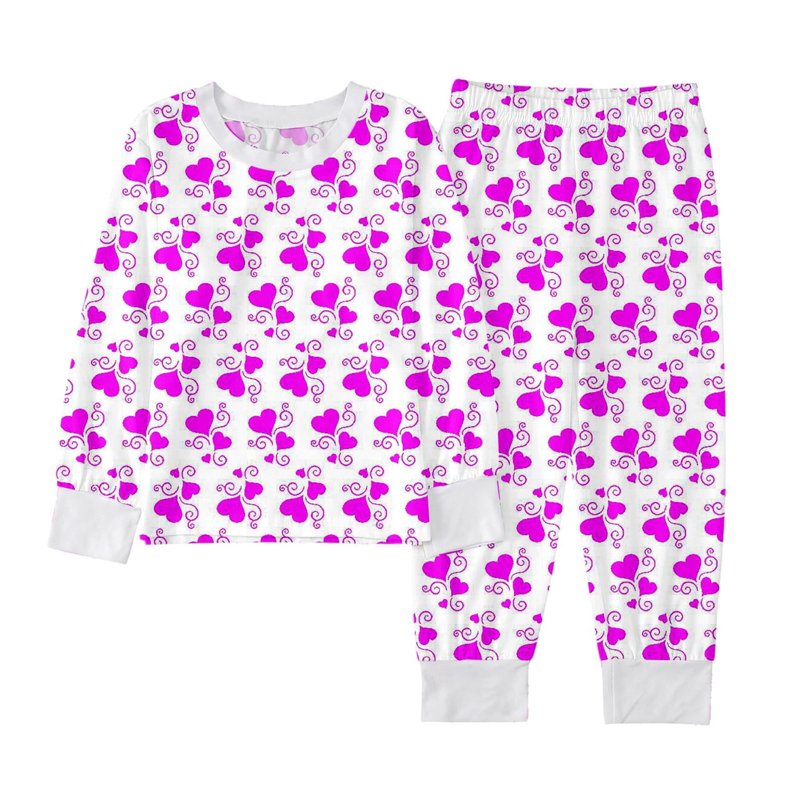Gunia Girls Pajamas Holiday Family Cozy Flannel Two Piece Outfit With ...