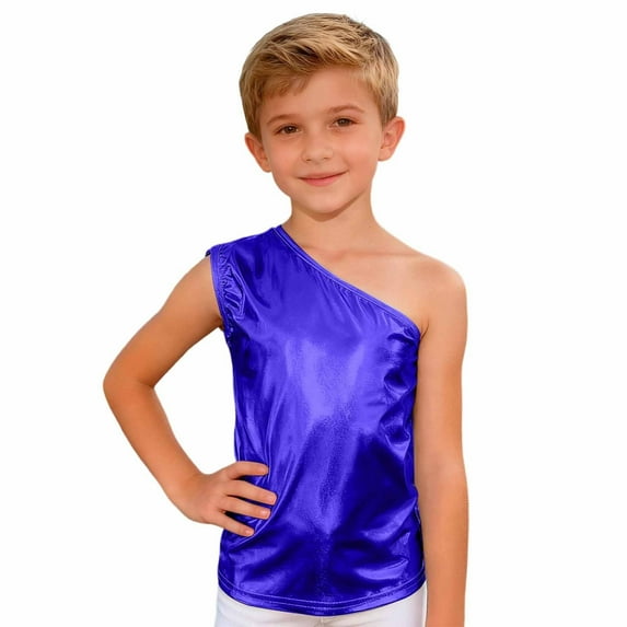 Gunia Girls Sequin Top Glitter Sleeveless Dance Blouse Performance ...