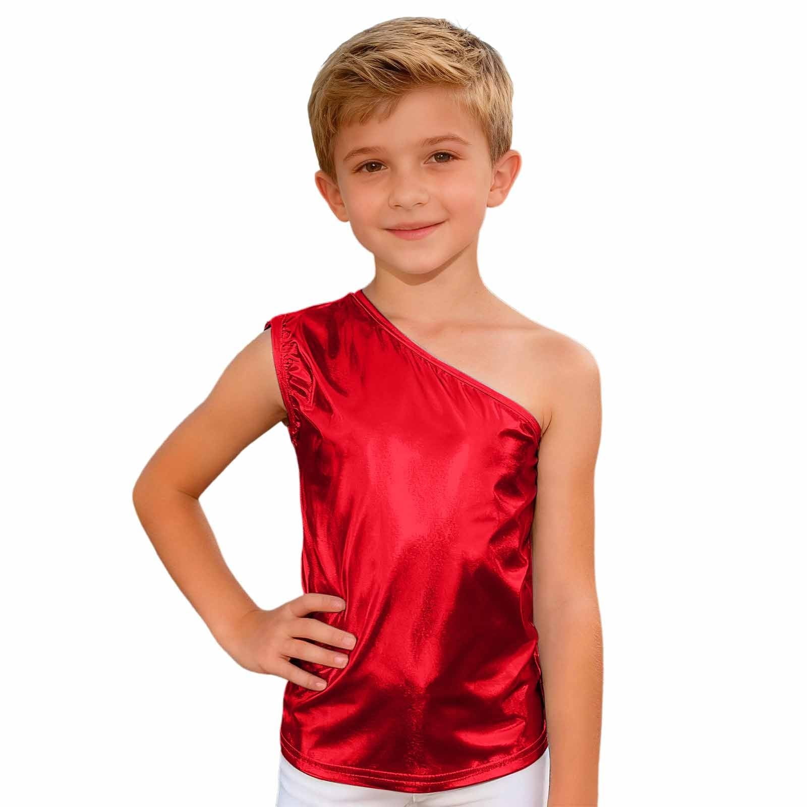 Gunia Girls Sequin Top Glitter Sleeveless Dance Blouse Performance ...