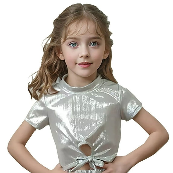Gunia Girls Sequin Top Glitter Sleeveless Dance Blouse Performance ...