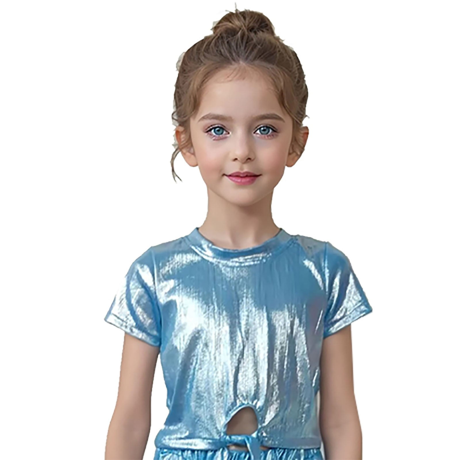 Gunia Girls Sequin Top Glitter Sleeveless Dance Blouse Performance ...